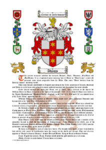 Adams Surname History (Origin & Meaning) with Coat of Arms Download