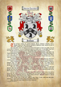 Jackson Surname History (Origin & Meaning) with Coat of Arms Download