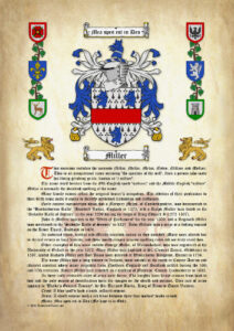 Miller Surname History (Origin & Meaning) with Coat of Arms Download
